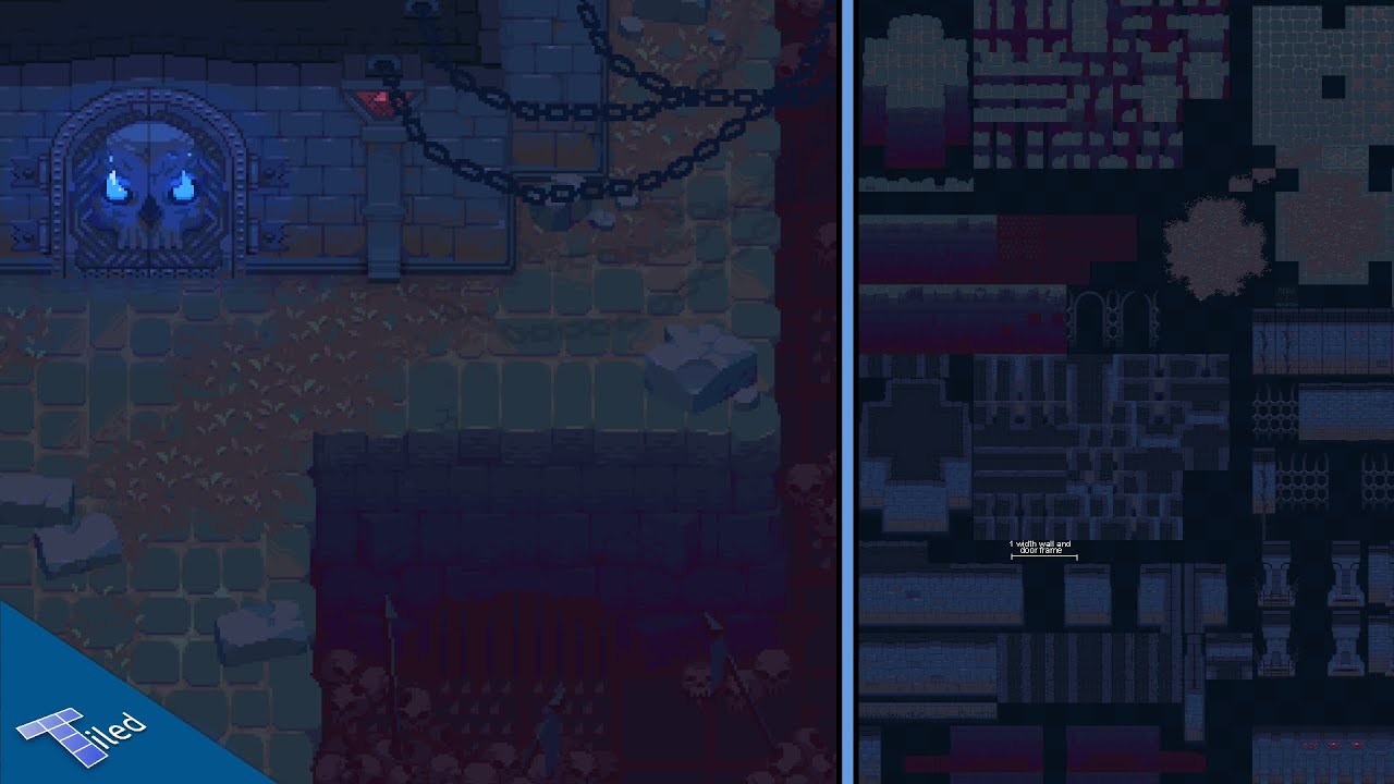 Tiled Map Editor | Old Prison Asset Pack | Auto-tile for walls and ...