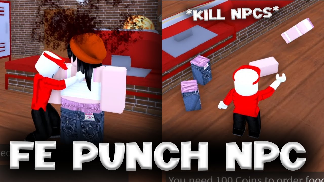 FE Punch NPC Script - ROBLOX EXPLOITING - YouTube
