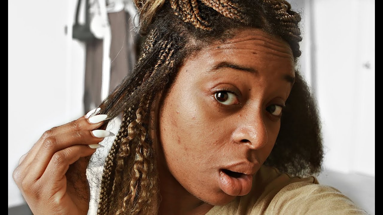 Taking out my braids after a month | Wash day 4c hair - YouTube