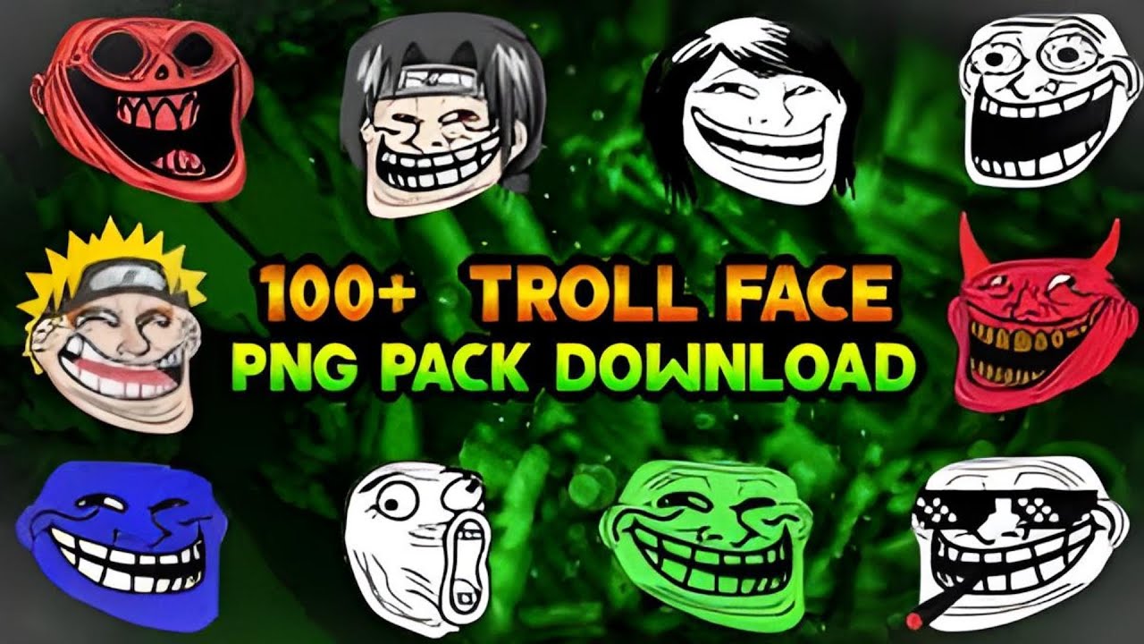 10+TROLL FACE PNG PACK VIDEO How to get more views on Power of troll ...