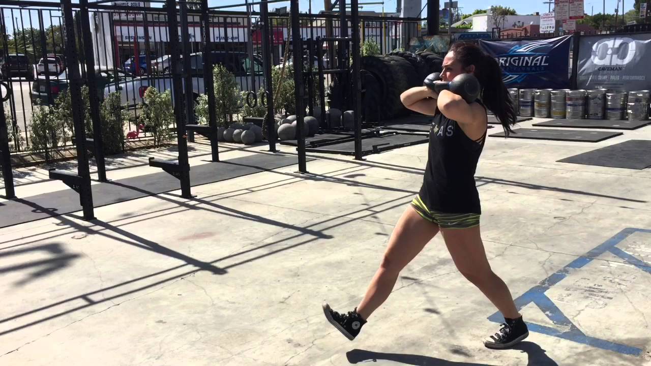 BIRTHFIT Movement Double KB Front Rack Lunges - YouTube