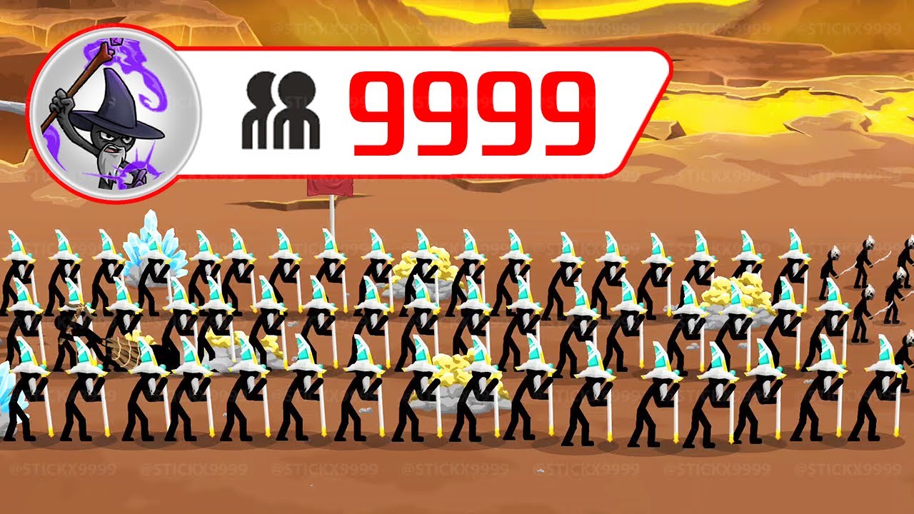 STICK WAR 3 : The Ultimate 9999 Magikill Squad in Campaign Mode! ⚔️ ...