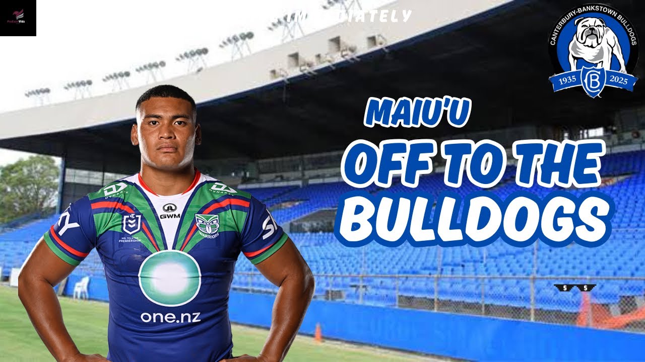 ZYON MAIU’U SIGNS WITH THE CANTERBURY BANKSTOWN BULLDOGS EFFECTIVE ...