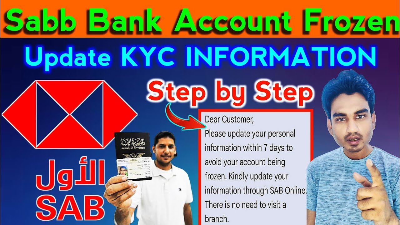 How To Unfreez Sabb Account | Sabb Bank Online KYC | Sabb Bank Personal ...