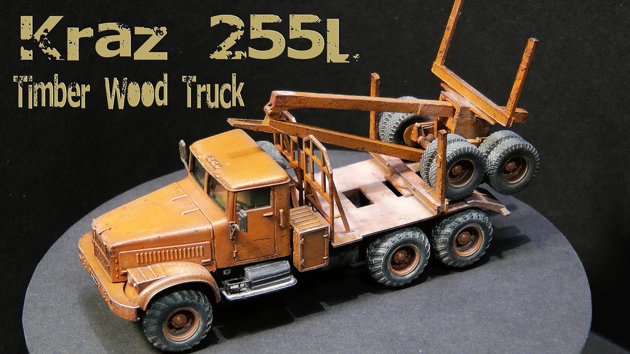 Let's Build a Kraz 255L Timber Wood Truck 1/72 model 3d print - YouTube
