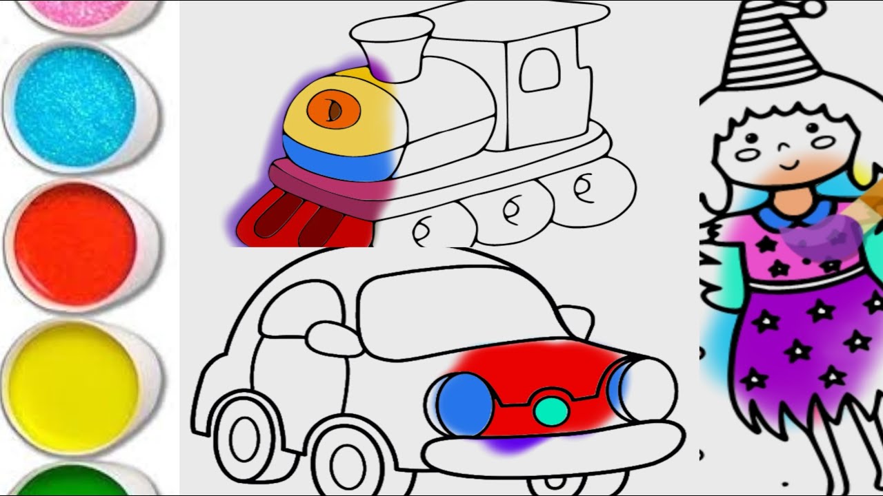 Magical coloring video|| amazing colouring video for kids|| kids ...