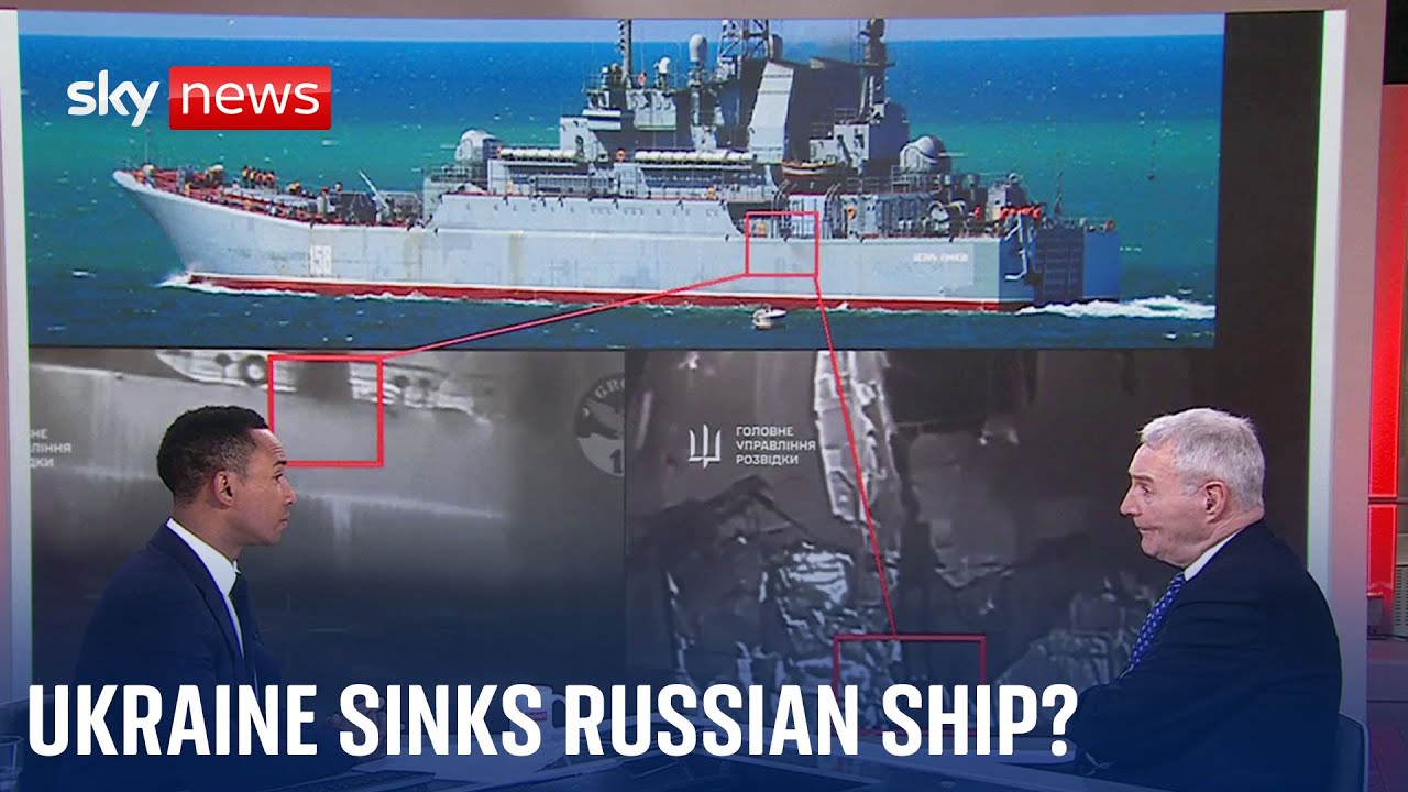 Kyiv says it has attacked and sunk a Russian warship in the Black Sea ...