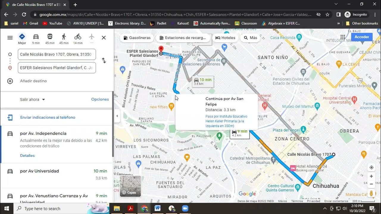 First question: Describe the route you need to take from your house to the school. - YouTube