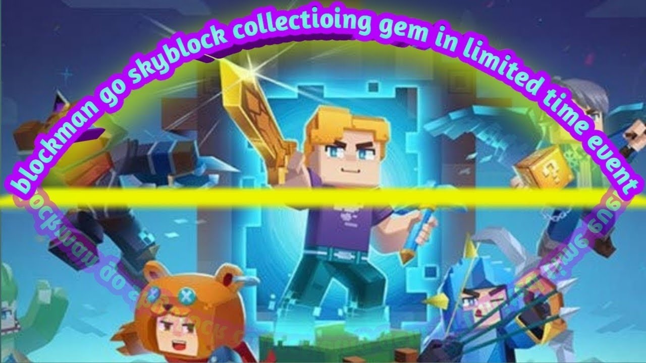 blockman go skyblock collectioing gems in limited time event - YouTube