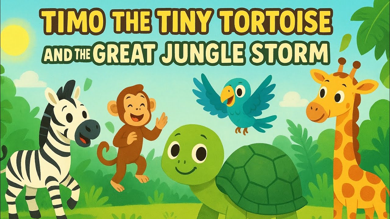 Timo, The Tiny Tortoise And The Great Jungle Storm|| A Story About ...