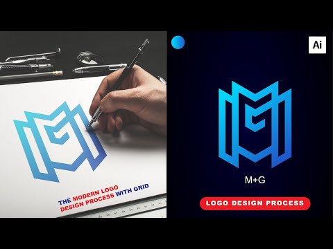 MG Modern Letter Logo Design In Adobe Illustrator Tutorial |Best Logo Design  | With Zakki Graphics|