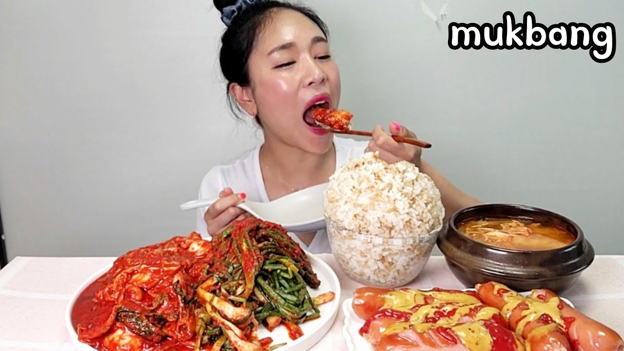 새로운🔥실비김치 파김치🔥고봉밥🍚 집밥 한식 매운실비김치 먹방 Korean Food Spicy Kimchi Mukbang ...
