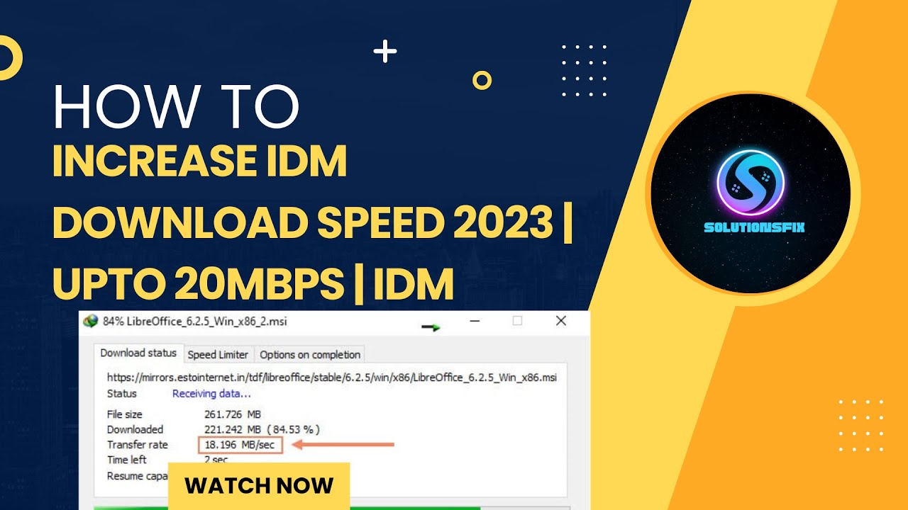 How to Increase IDM Download Speed | Boost Your Internet Download ...