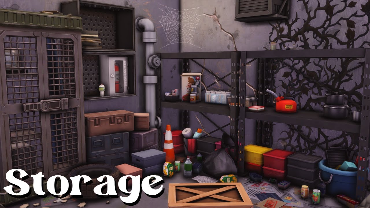 Storage Bunker | The Sims 4 (4x4 Room Build) - YouTube