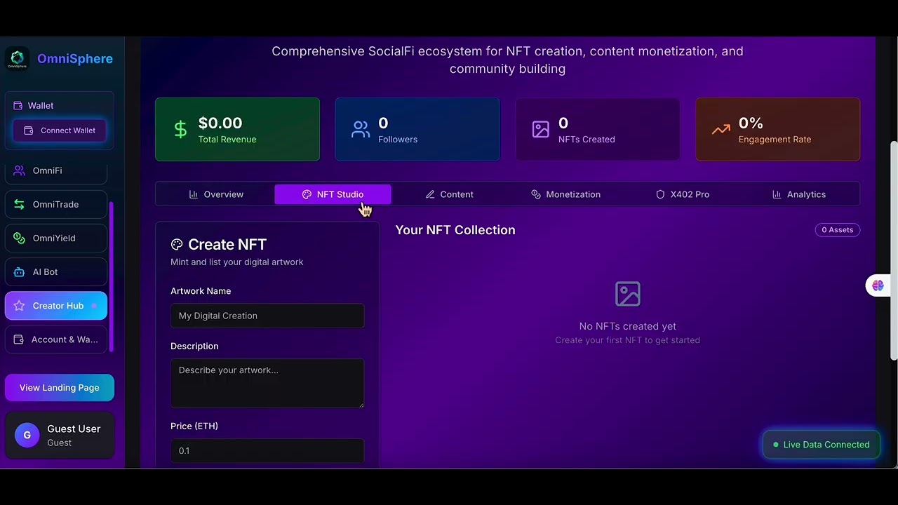OmniSphere x402 CDP hackathon demo vid official - YouTube