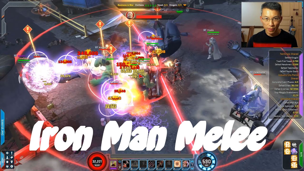 Marvel Heroes Iron Man Melee Guide - YouTube