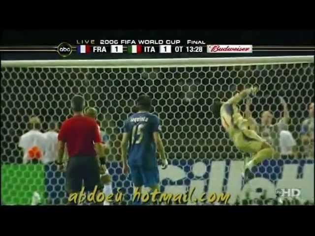 Buffon Saves Zidane Header