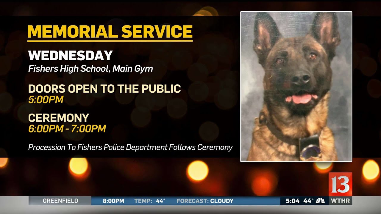 Memorial service for K-9 Officer Harlej - YouTube