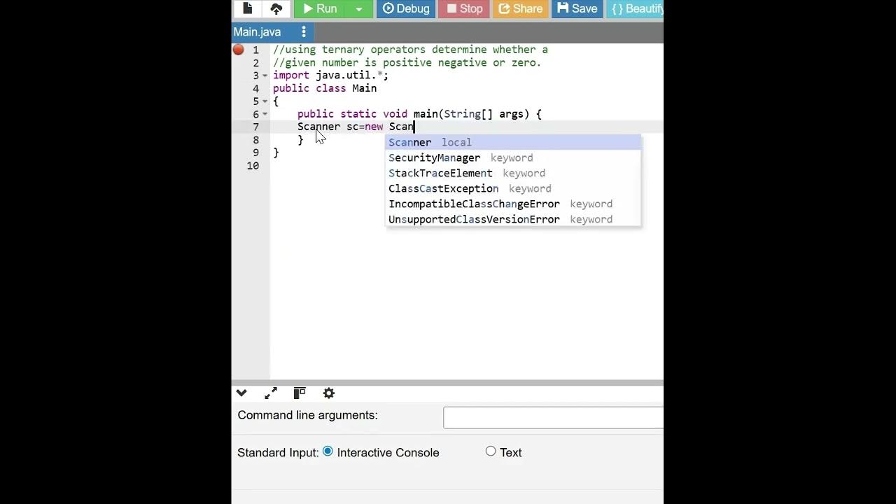 Java Program to Check Positive, Negative, or Zero Using Ternary Operator #shorts - YouTube