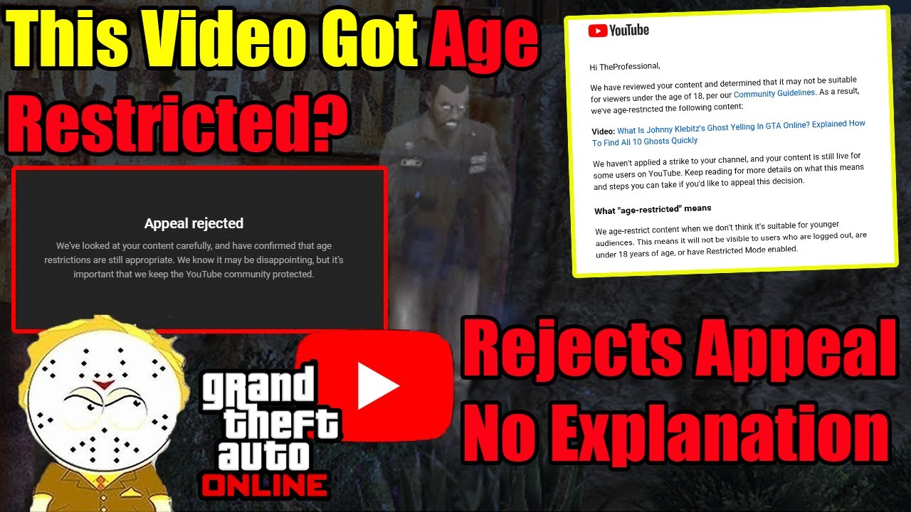 My GTA Johnny Klebitz Ghost Video Got Age Restricted And Appeal ...