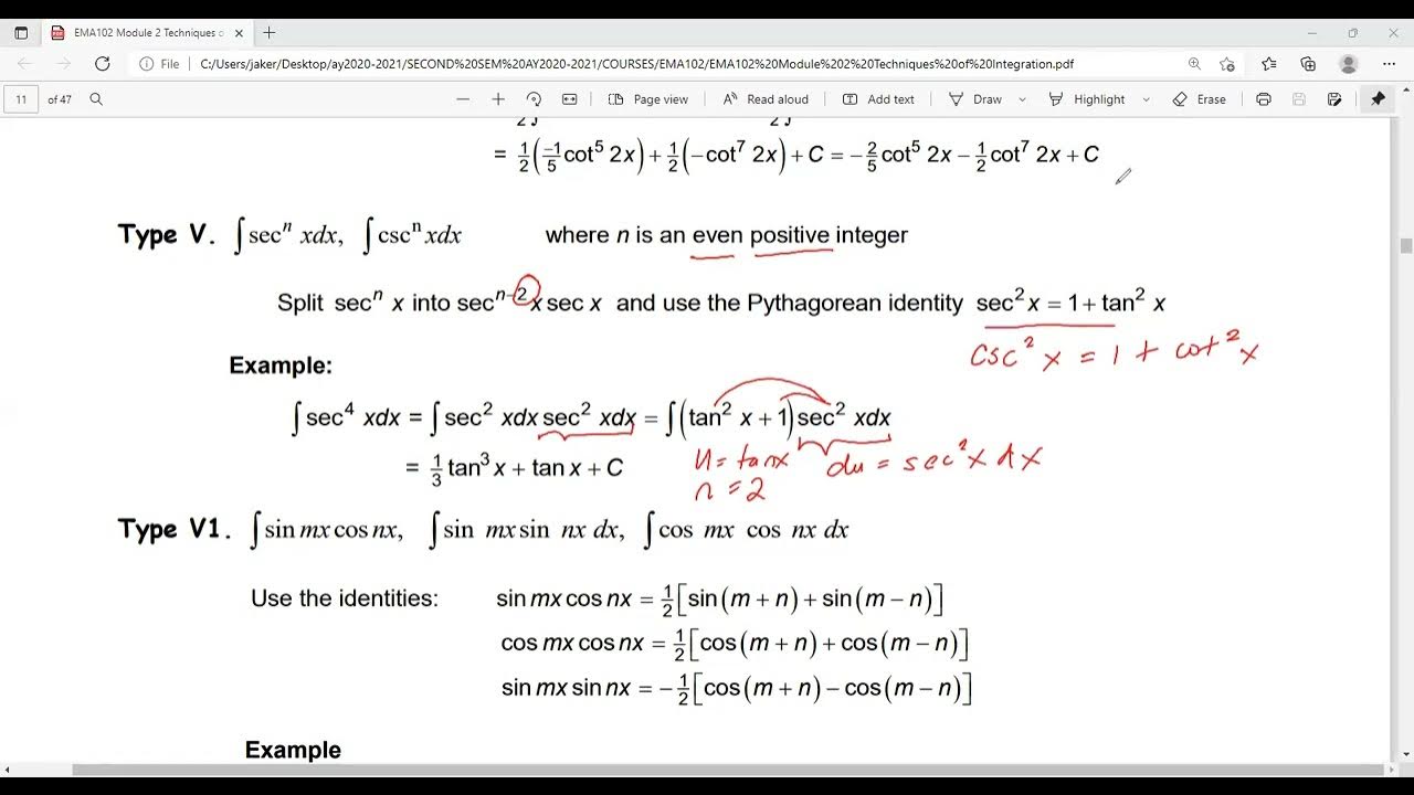 Integrals yielding the Inverse Trigonometric Functions & Integration by ...