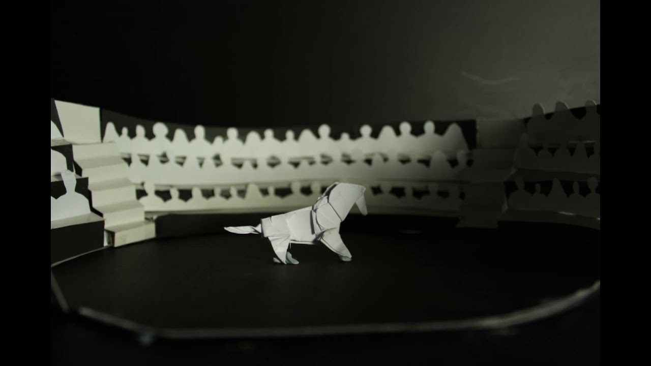 A Level Animation - Origami Stop motion - YouTube
