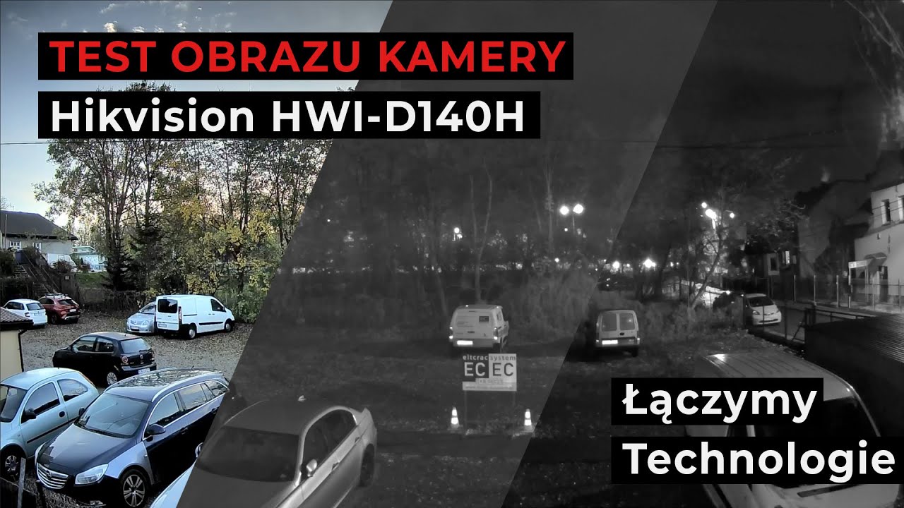 Kamera IP HWI-D140H Hikvision Hiwatch - test dzień/noc - YouTube