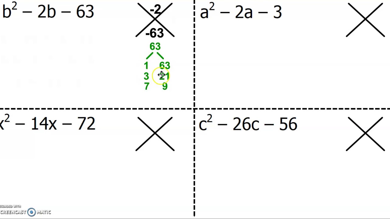 Trinomials Part 1 - YouTube