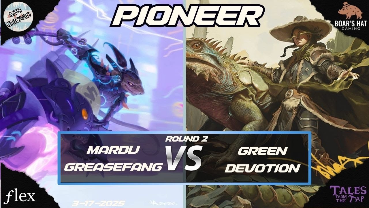 Mardu Greasefang VS Mono Green Devotion [MTG Pioneer Round 2] - YouTube