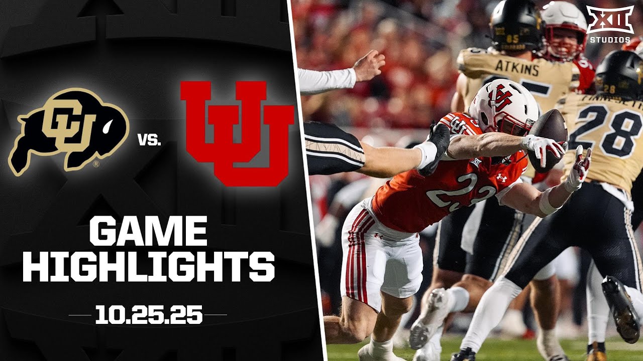 Colorado vs. Utah Game Highlights | 2025 Big 12 Football - YouTube