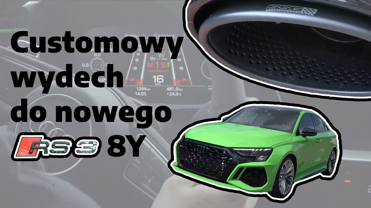 AUDI RS3 8Y with SSG Performance custom exhaust - sound - YouTube