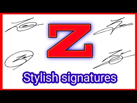 Z signature style | Z letter signature style | Z signature ideas - YouTube