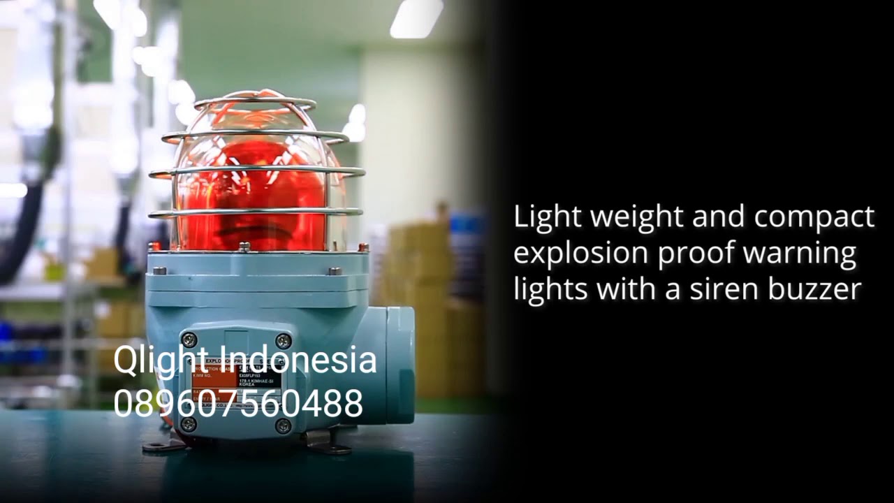 Qlight SNES Series Explosion proof warning light buzer - YouTube