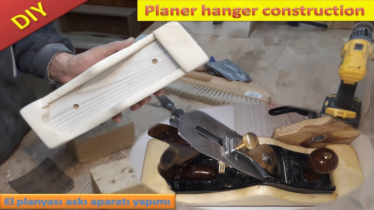 Planya askı aparatı yapımı / hand planer rack / tool rack - YouTube