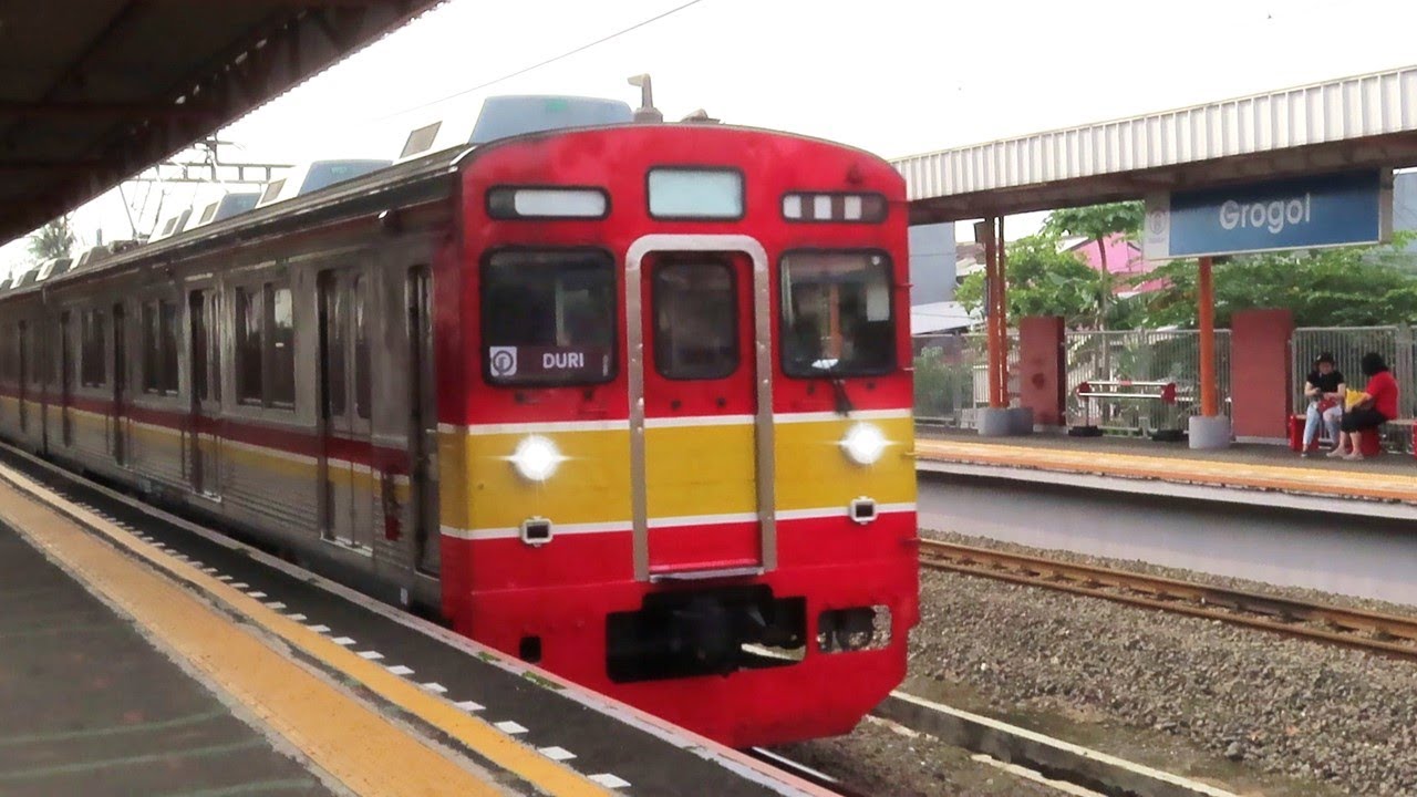 TRIP SINGKAT NAIK KERETA KRL dari Stasiun Grogol Lintas TANGERANG ...