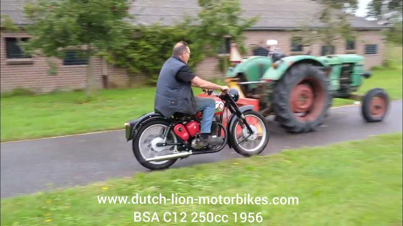 BSA C12 250cc from 1956 - YouTube