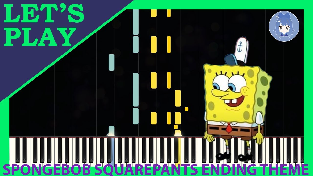 SpongeBob SquarePants Ending Theme by Steve Belfer [Piano Tutorial ...