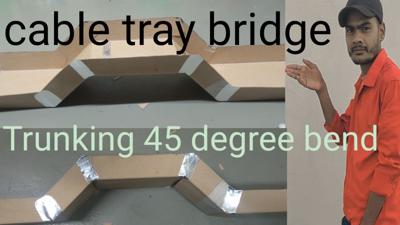 Cable tray bridge.Trunking me bridge kaise banaye.cable tray me bridge ...