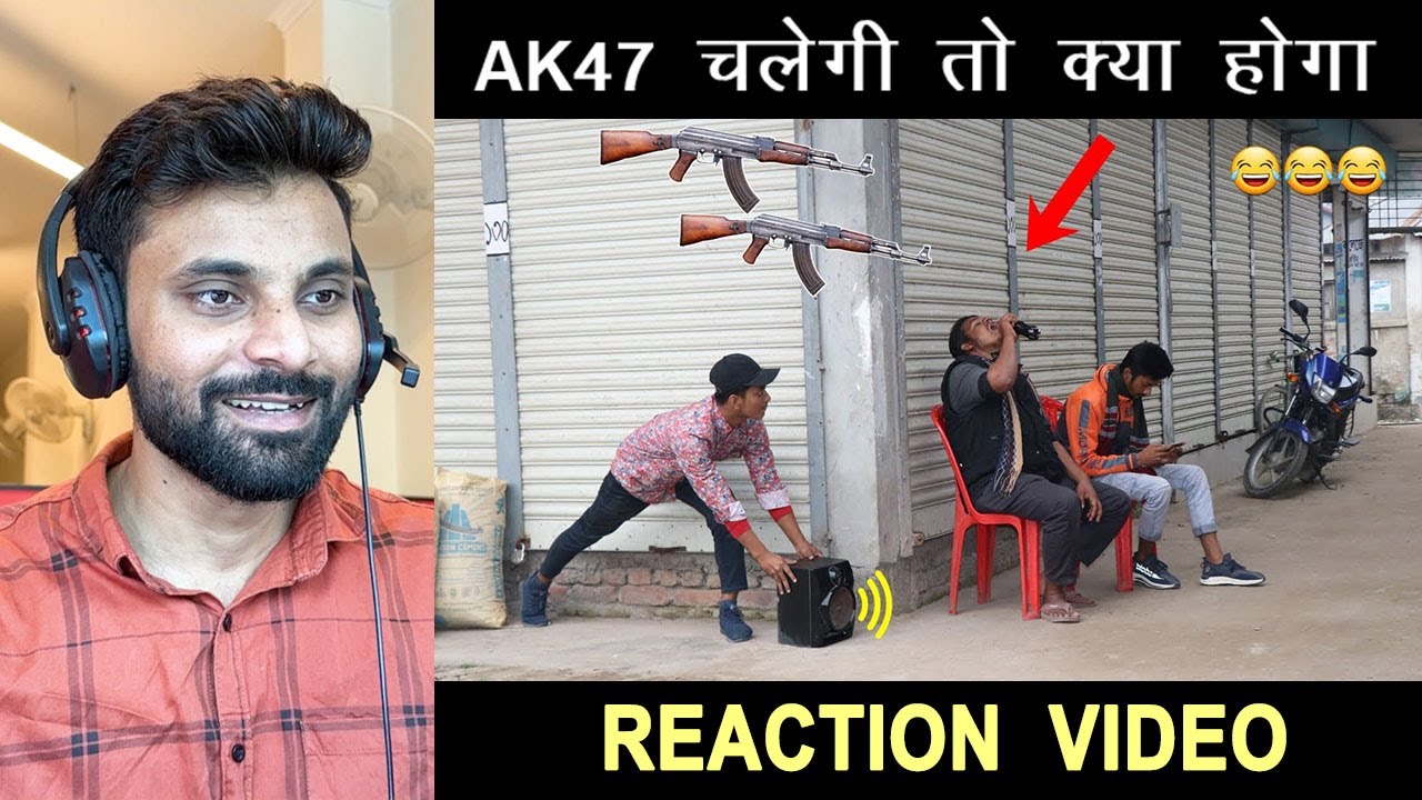 AK 47 चलेगी तो क्या होगा | Fake Firing PRANK _ Fake G-U-N shot PRANK on Public | Reaction Video ...
