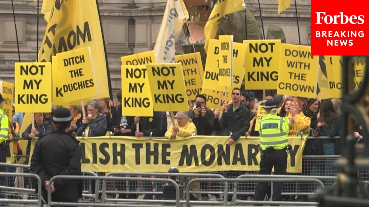 Anti-Monarchy Protestors Hold Rally Against The Royal Family On ...
