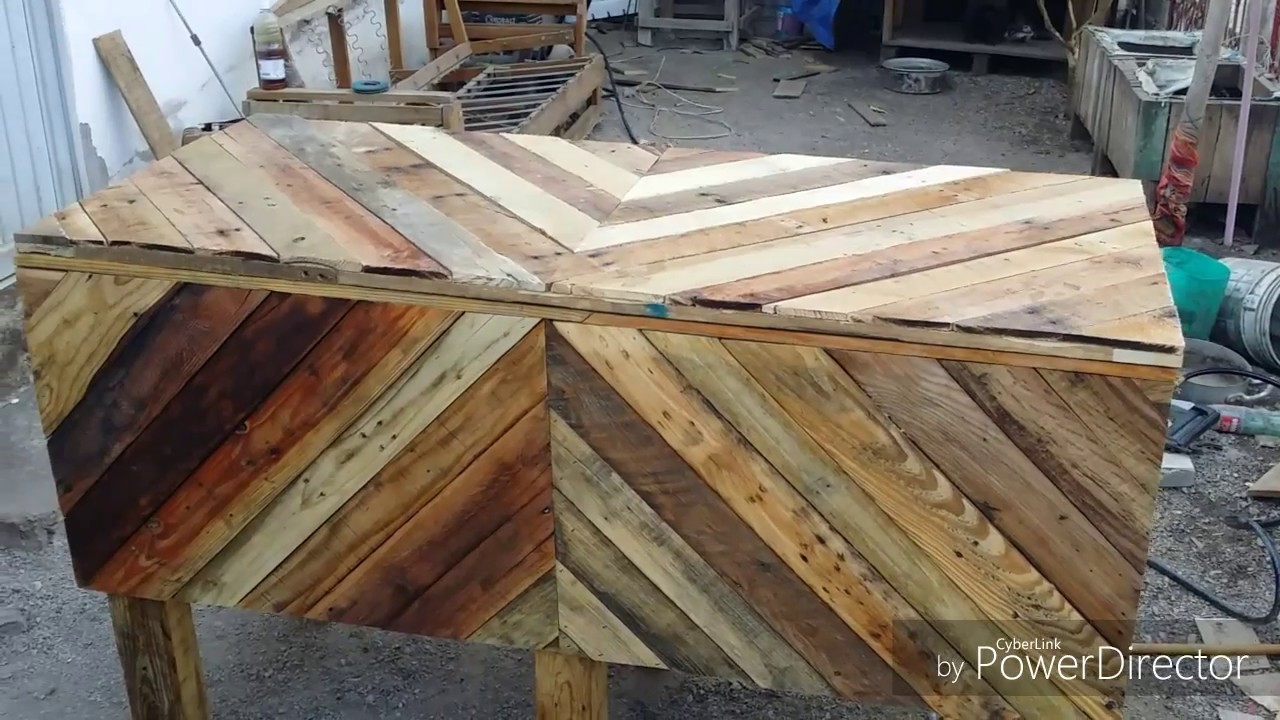 Mesa De Palets Con Enfriador