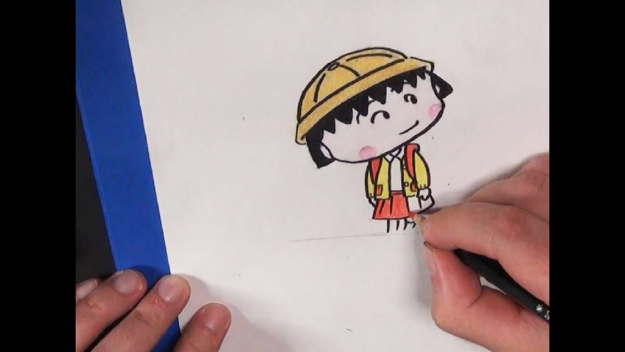 Chibi Maruko Chan ちびまる子ちゃん - how to draw - YouTube