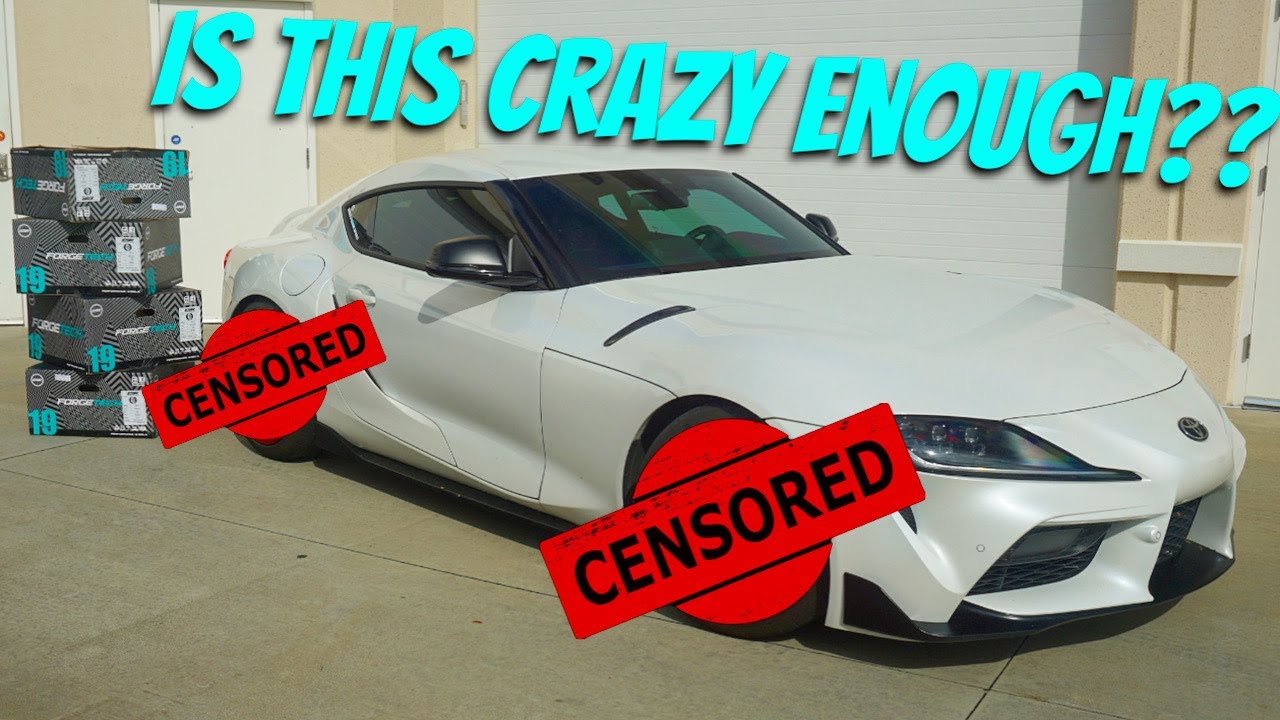TOYOTA SUPRA GETS CRAZY CUSTOM WHEELS!! - YouTube