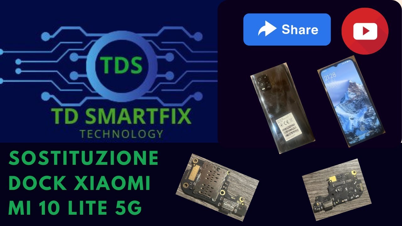 sostituzione dock ricarica Xiaomi mi 10 lite 5g - YouTube