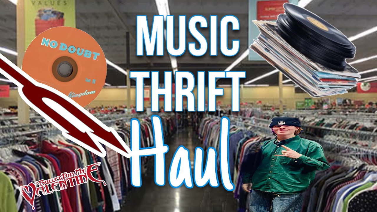 Music Thrift Haul (Cds,Posters,Vinyl) - YouTube