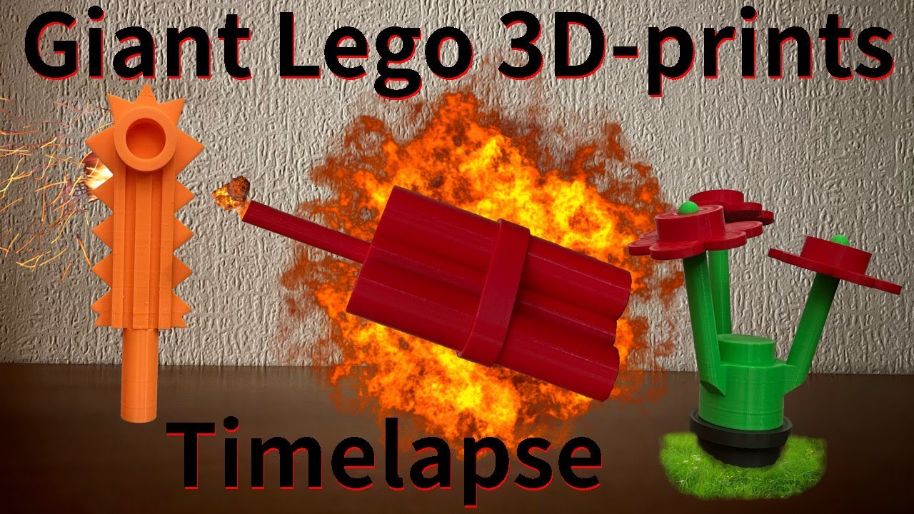Giant Lego 3D-prints Timelapse - YouTube