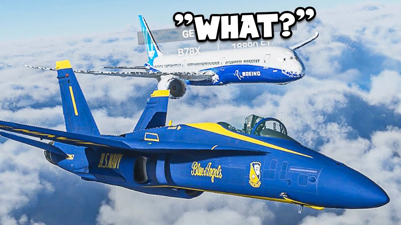 Escorting Random Planes in Flight Simulator 2020 Multiplayer - YouTube