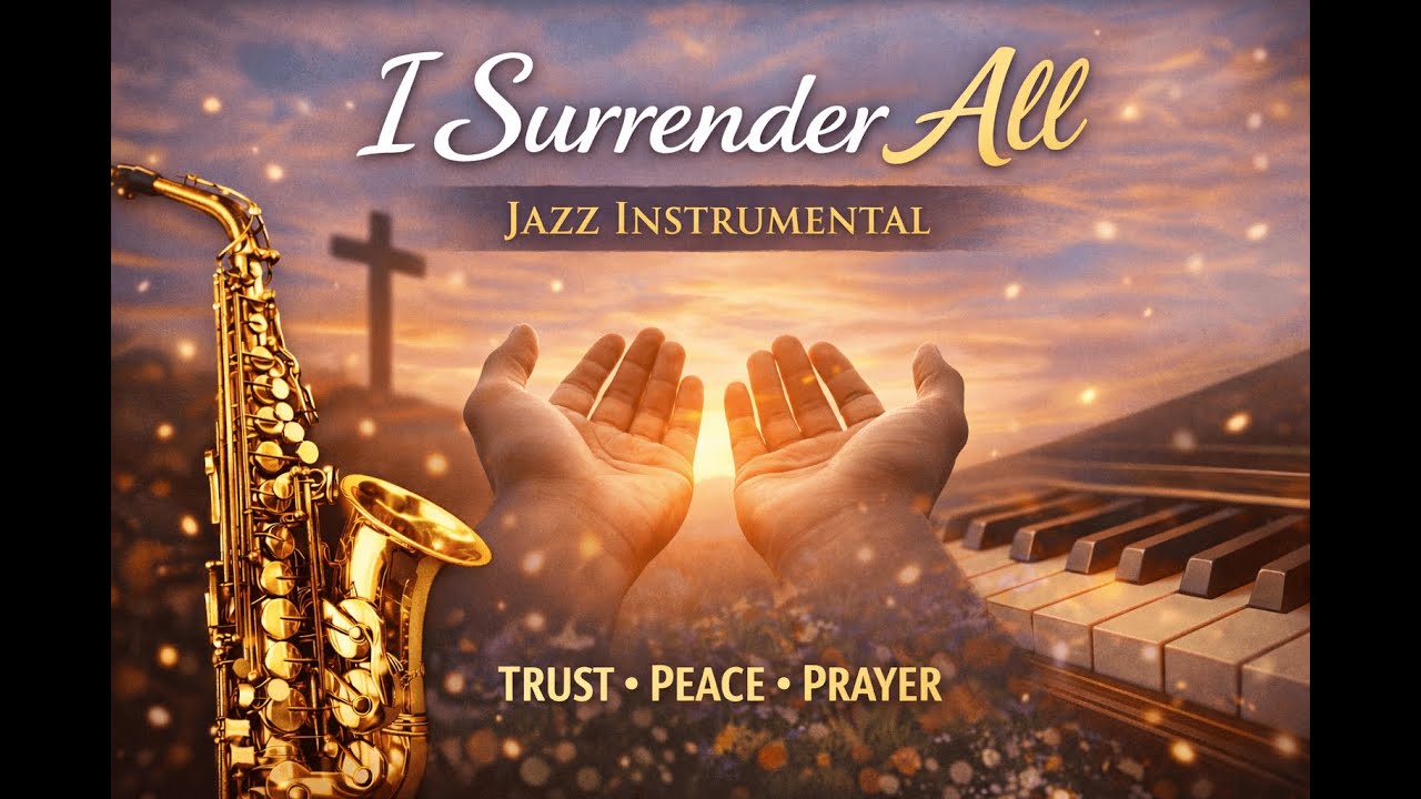 I Surrender All 🎷 | Soulful Jazz Hymn Instrumental for Prayer ...