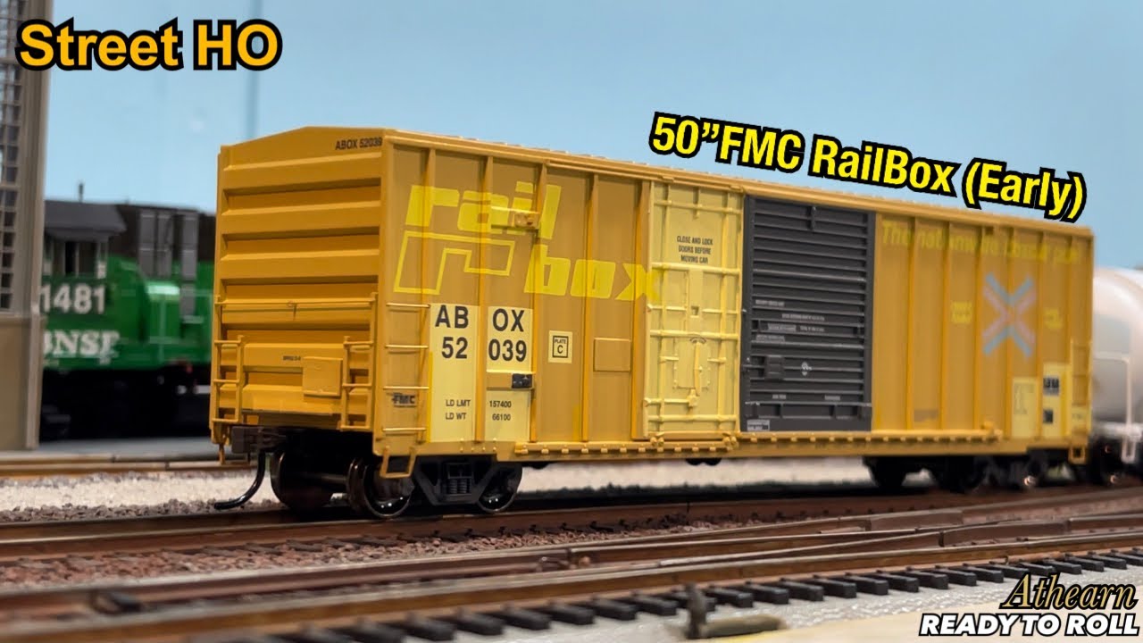 Street HO[TH] Unbox 50”FMC Rail box Car จากค่าย Atheran Ready to roll ...