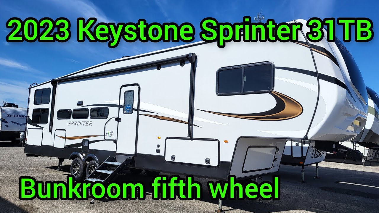 2023 Keystone Sprinter 31TB bunkhouse fifth wheel tour - YouTube